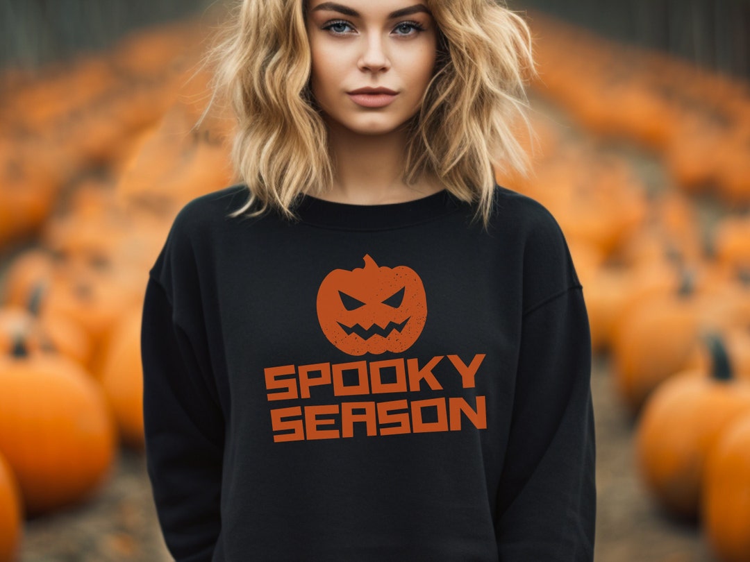 Spooky Season Sweatshirt, Funny Spooky Sweatshirt, Womens Pumpkin ...