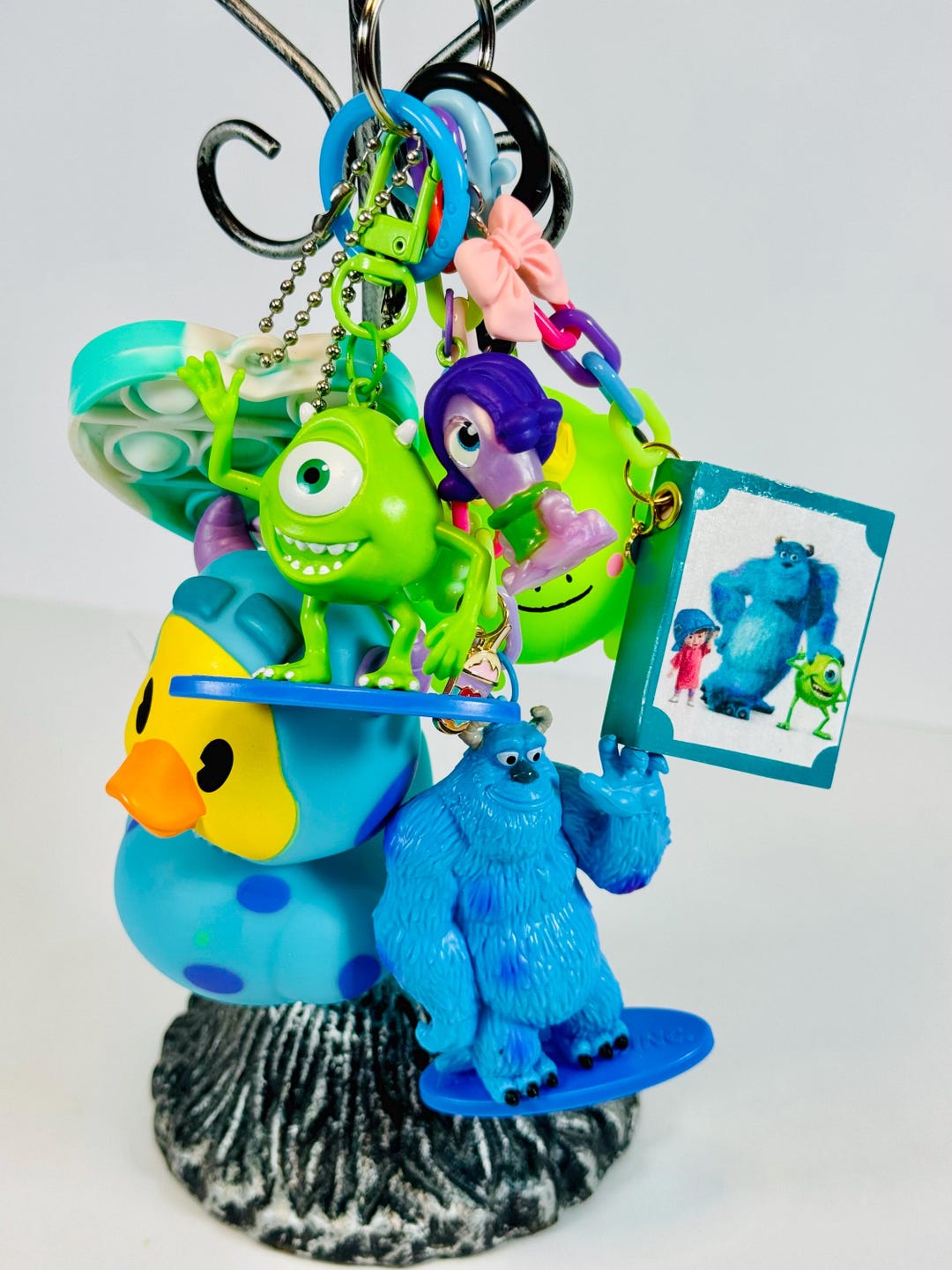 Monsters Inc Disney Bag Charm Keychain Mini Book Charm Fidget Charms. 6 ...