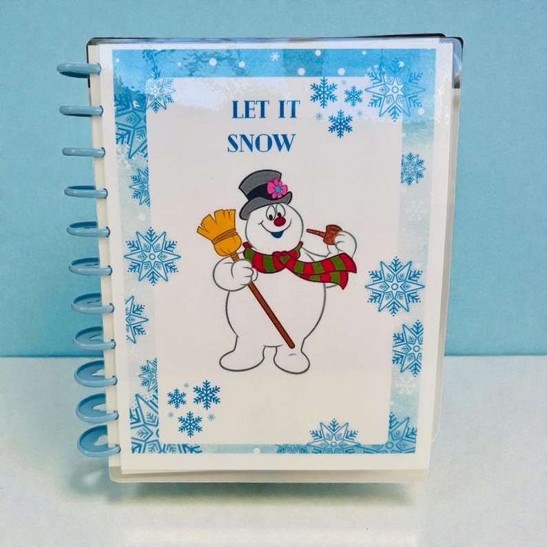 Frosty the Snowman Coloring Book, Removable Pages (handmade)lays Flat ...