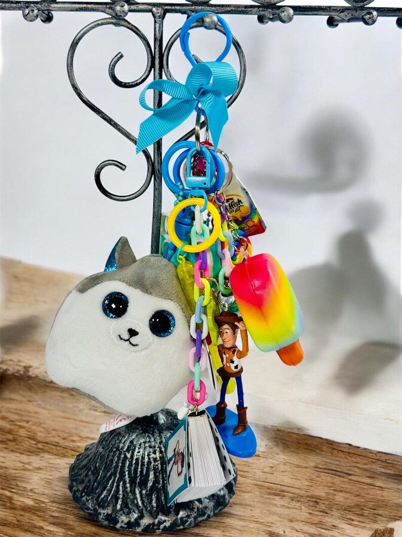 Toy Story Disney Bag Charm Keychain Mini Book Charm Fidget Charms. 6 ...