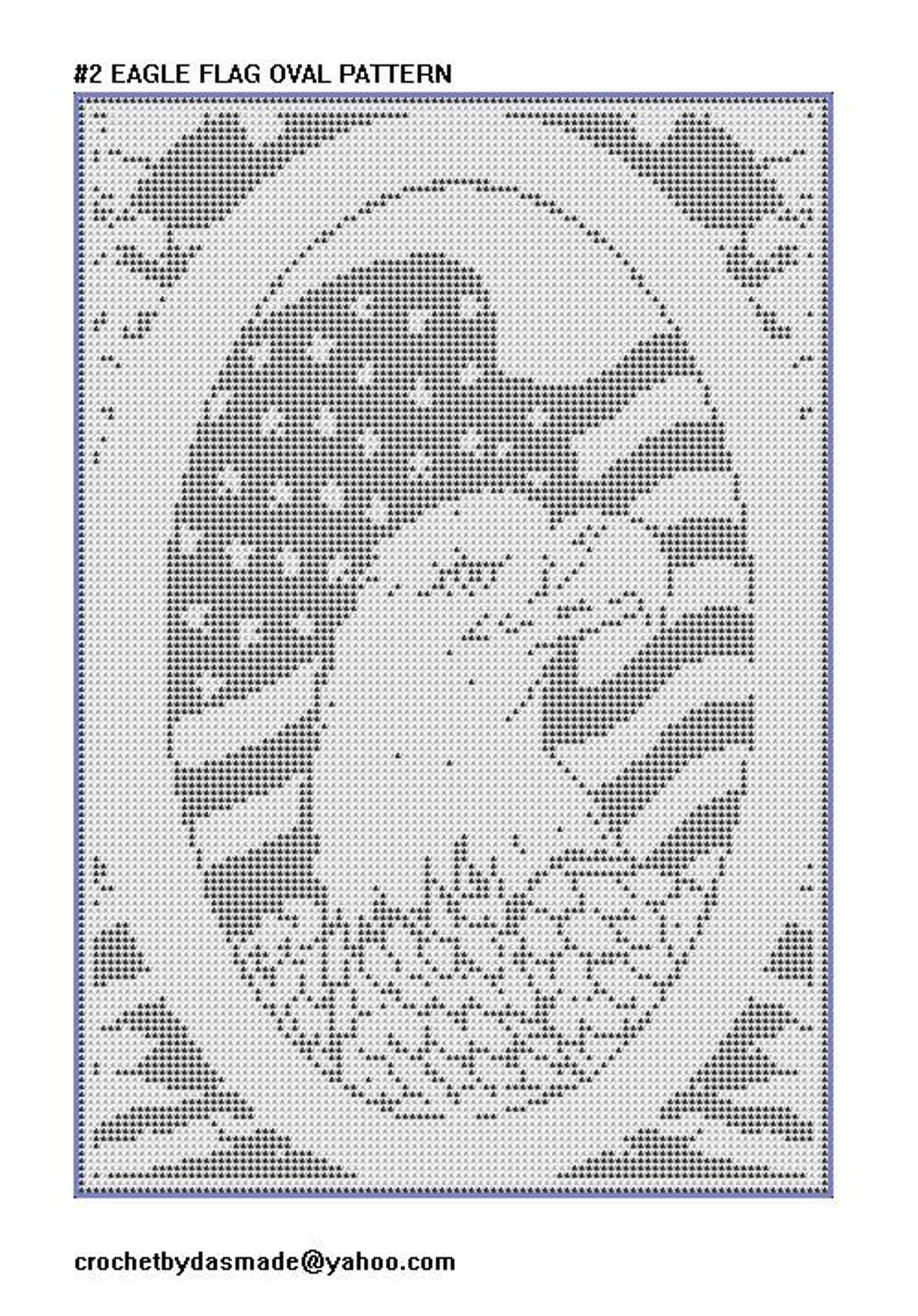 Item 2 Eagle Filet Crochet Doily Afghan Bedspread Tablecloth Tablemat ...