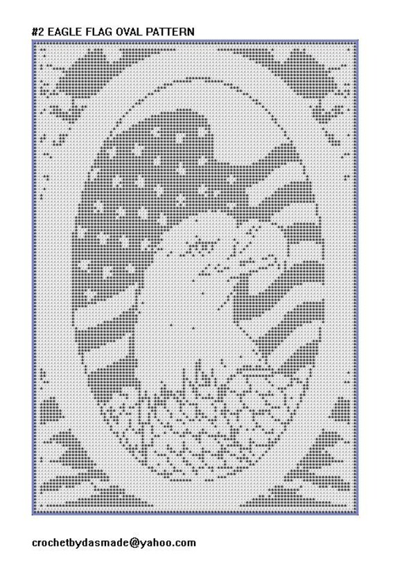 Item 2 Eagle Filet Crochet Doily Afghan Bedspread Tablecloth - Etsy