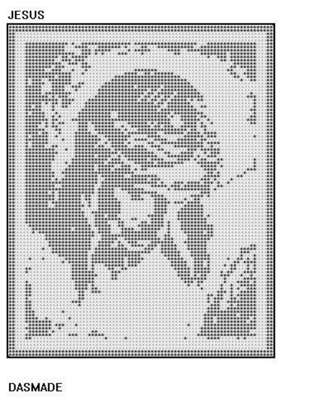 Jesus Christ Cross Filet Crochet Doily Mat Wall Hanging Afghan Pattern ...