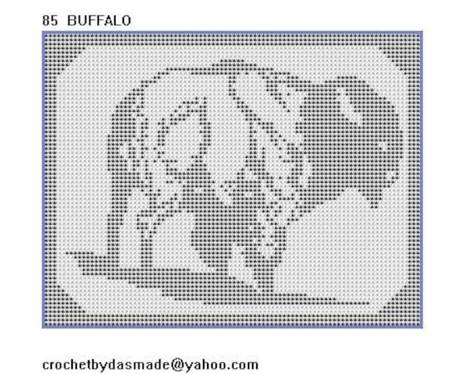 Deer Scene Filet Crochet Doily Mat Wall Hanging Pattern Item 22 - Etsy