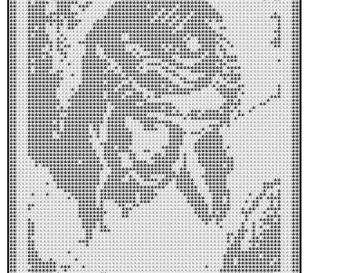 JESUS CHRIST ON CROSS FILET CROCHET DOILY MAT AFGHAN PATTERN EMAIL - Etsy