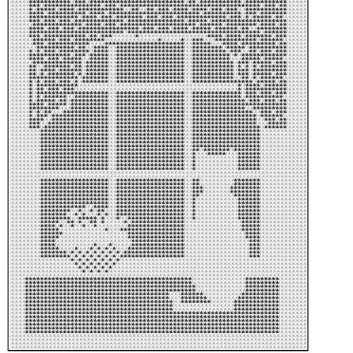 Filet Crochet Cat in the Window Pattern Afghan Doily 459 - Etsy