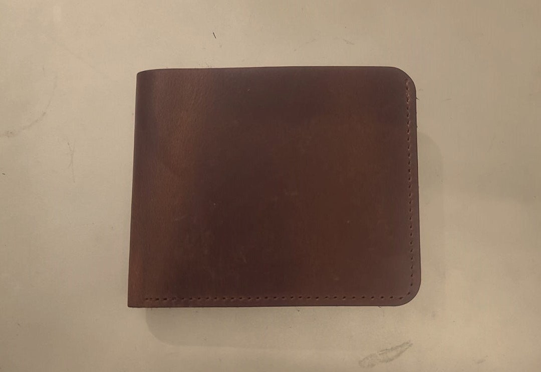 Bifold Men Leather Wallet Rustic Brown Wallet Gift for Him - Etsy