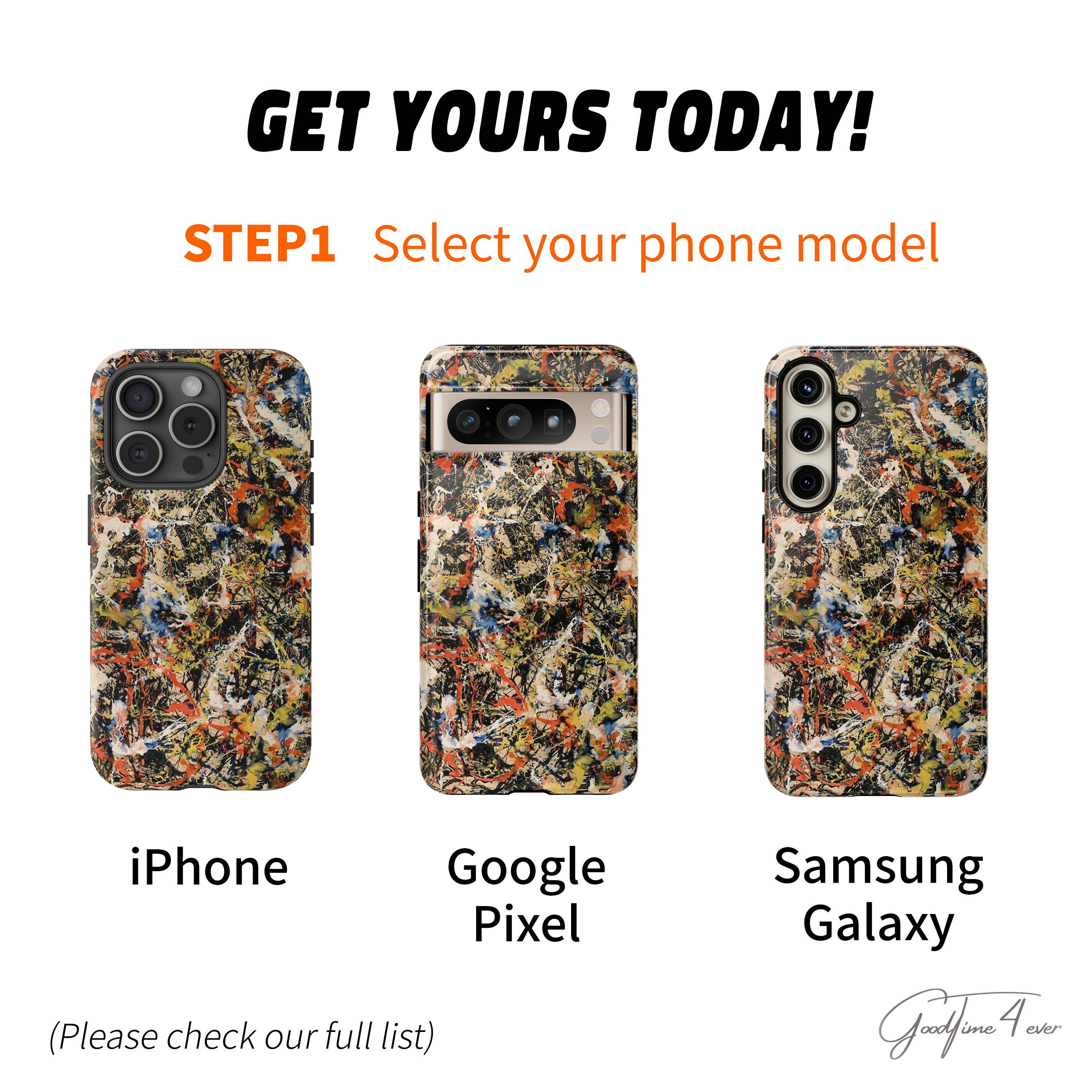 Jackson Pollock Abstract Art Paintings Phone Case | iPhone 17, Samsung ...