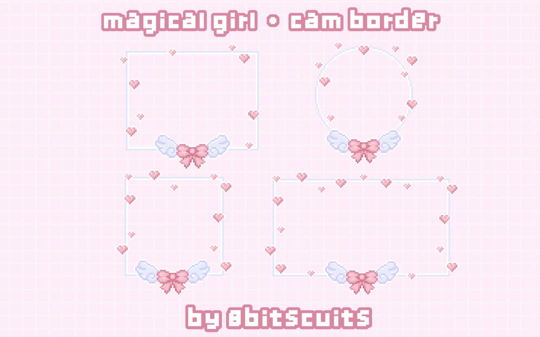 Magical Girl • Cam Border Overlay / Profile Frame • Streaming ...