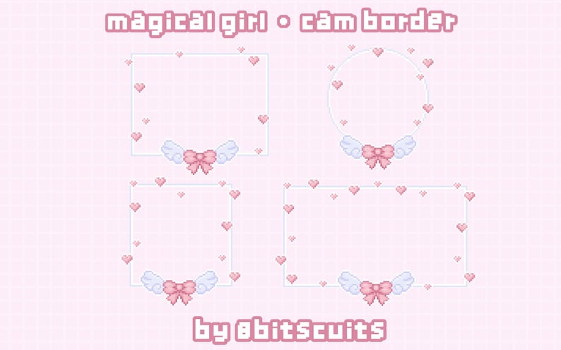 Magical Girl • Cam Border Overlay / Profile Frame • Streaming ...