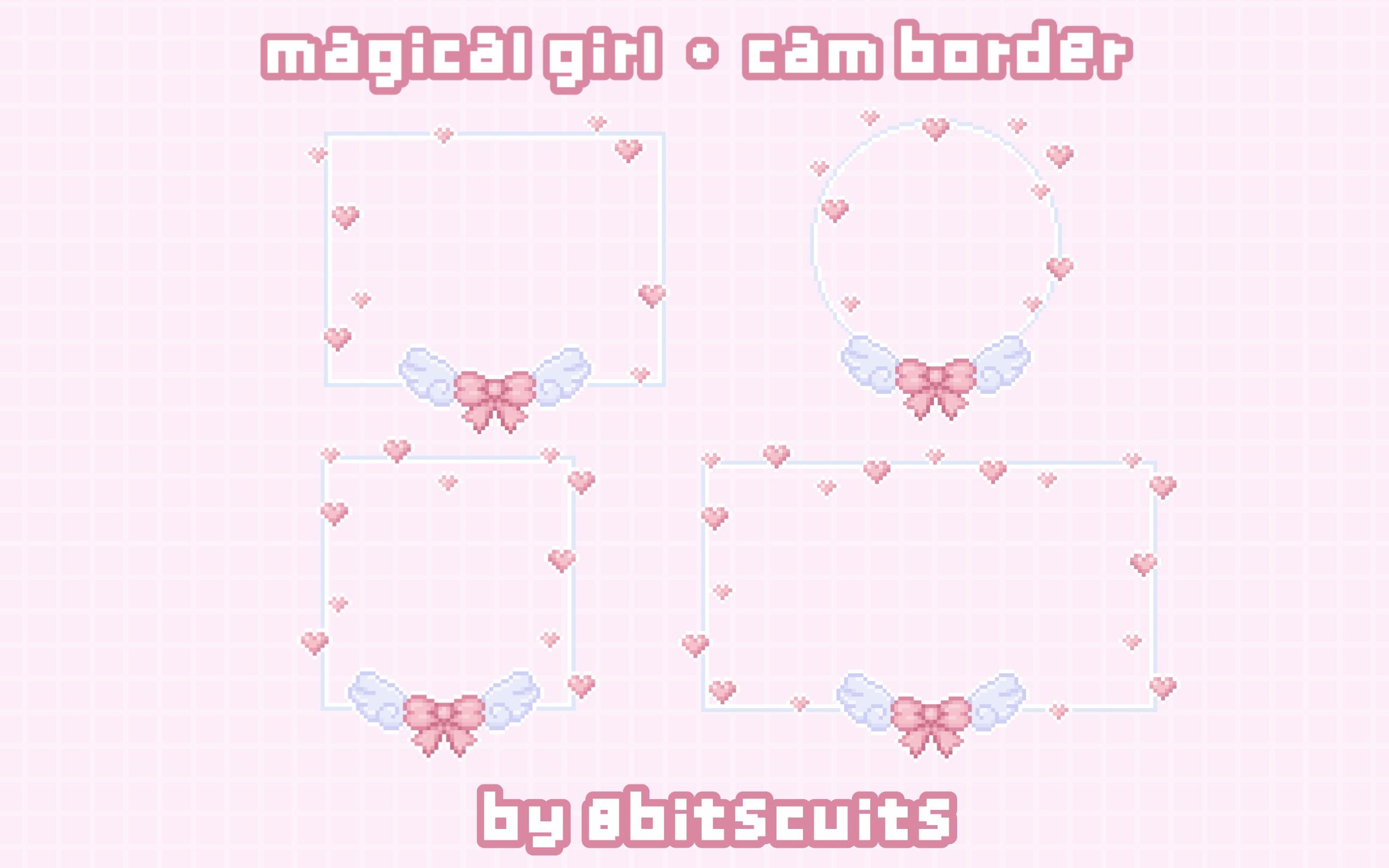 Magical Girl • Cam Border Overlay / Profile Frame • Streaming ...