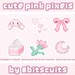 Cute Pink Pixels • Pixel Art Icon Pack • Cute Twitch Sub Bit Badges ...