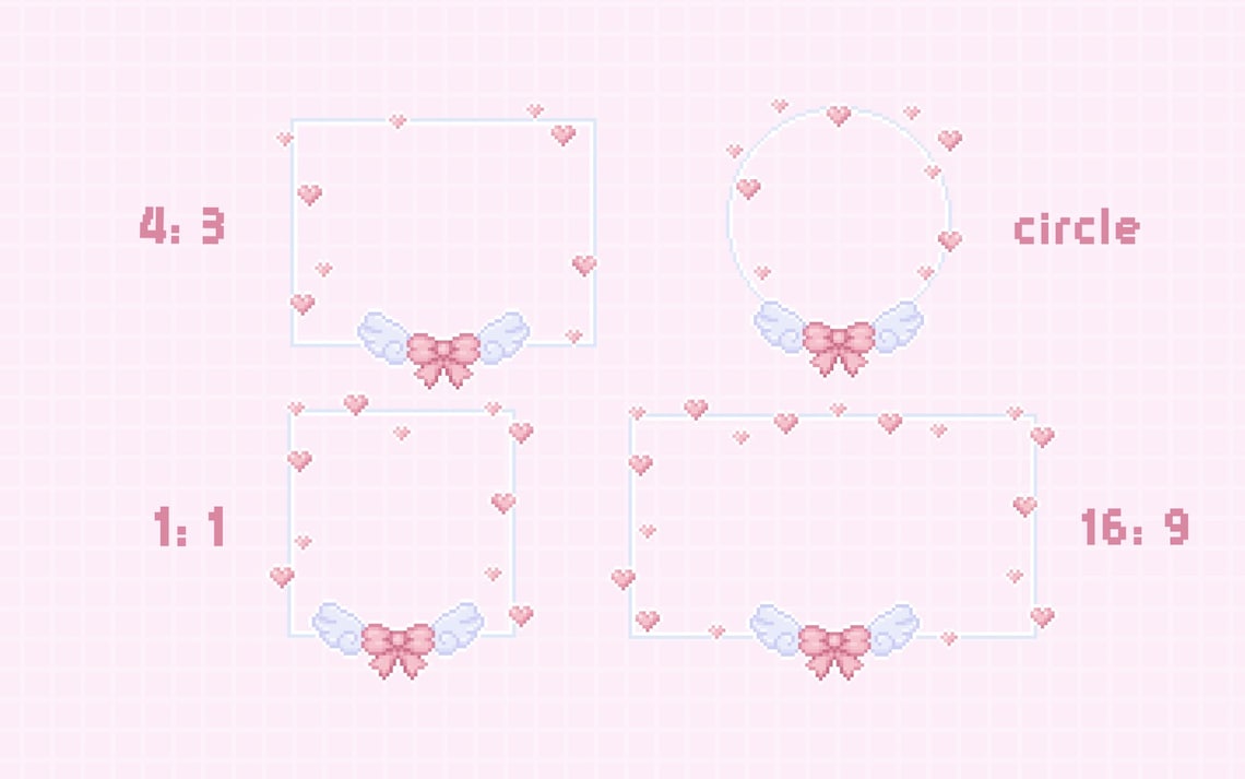 Magical Girl • Cam Border Overlay / Profile Frame • Streaming ...