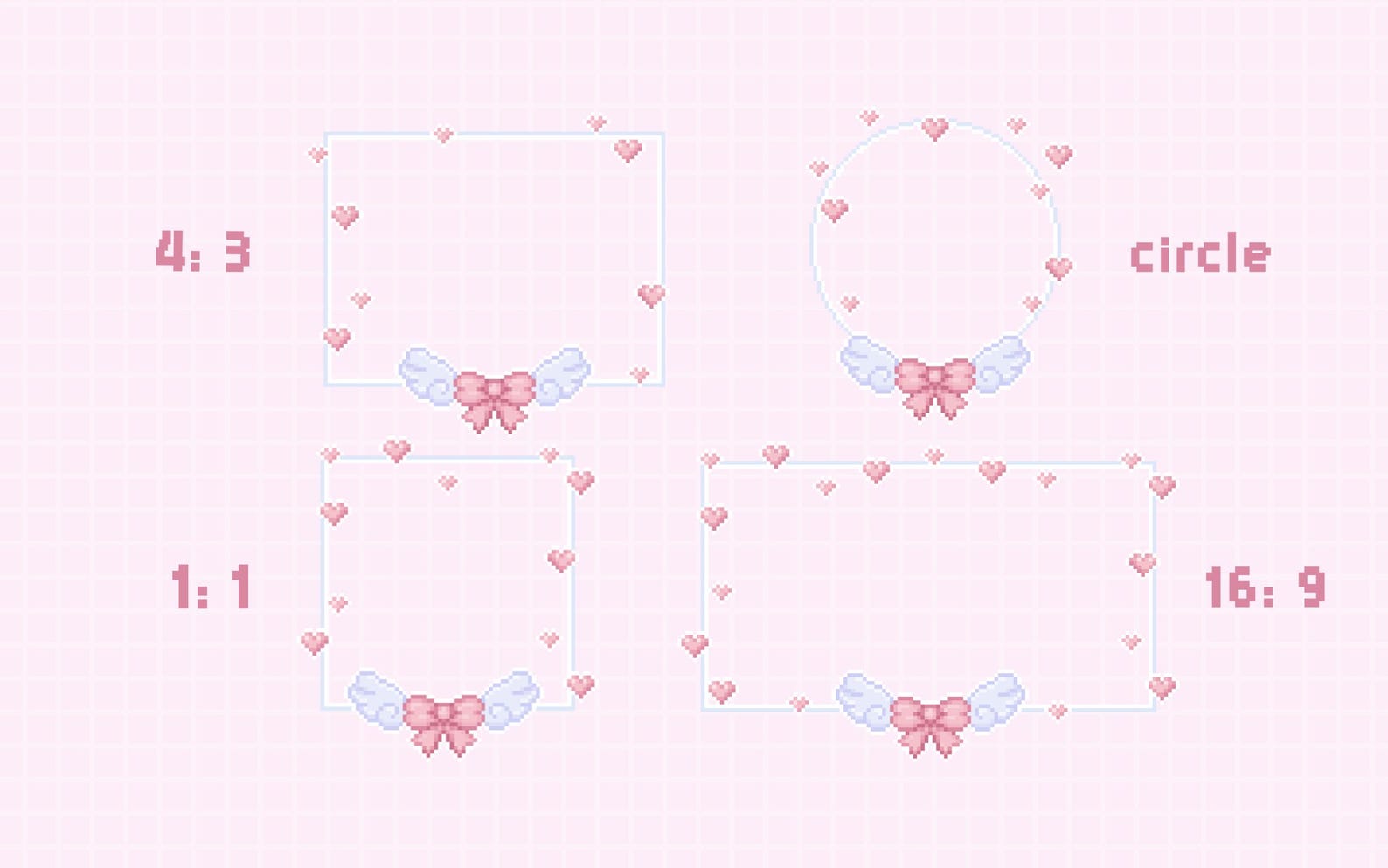 Magical Girl • Cam Border Overlay / Profile Frame • Streaming ...
