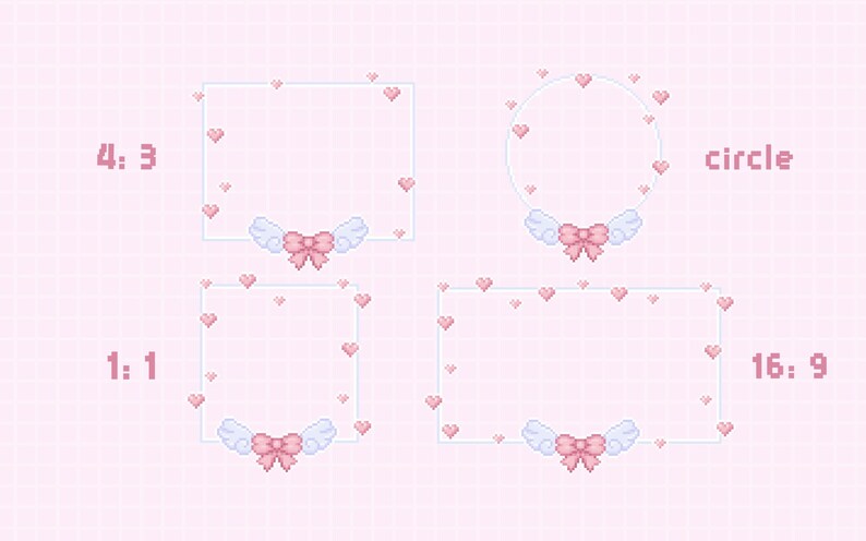 Magical Girl • Cam Border Overlay / Profile Frame • Streaming ...