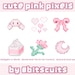Cute Pink Pixels • Pixel Art Icon Pack • Cute Twitch Sub Bit Badges ...
