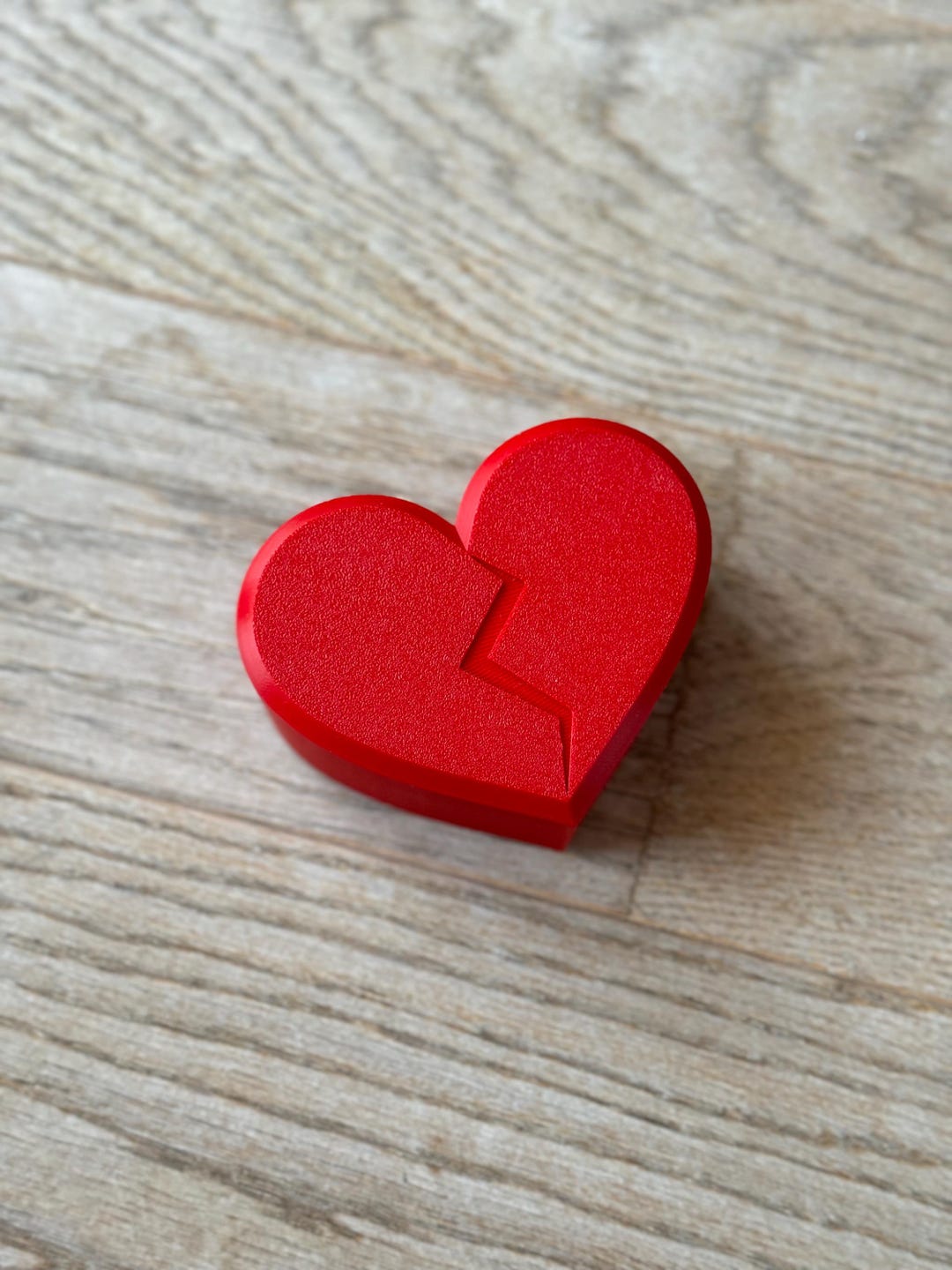Broken Heart Box Custom 3D Printed Heart-shaped Storage Symbolic Gift ...