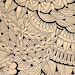Spring Tangle ACEO ORIGINAL Zentangle Style Ink Aged Parchment Paper ...