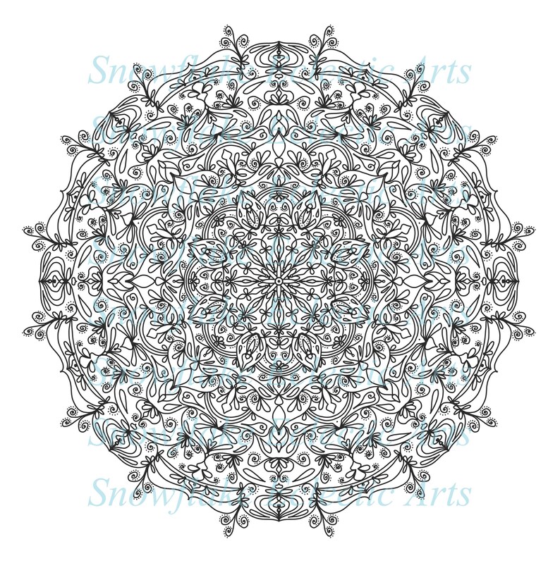2020 Mandala Coloring Page Bundle C Includes 7 Pages Instant Etsy