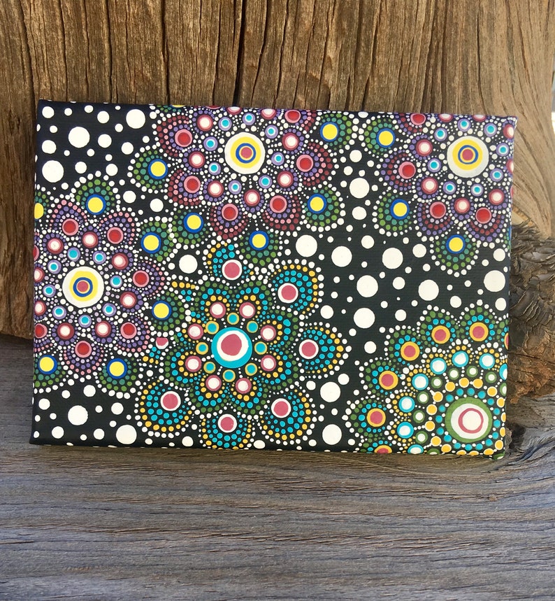 Dots & Flowers Small Dot Art Painting Vivid Colors 5X7 | Etsy