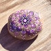 Large Hand Painted Art Stone Mandala Art Rock Painting Stone Painting ...