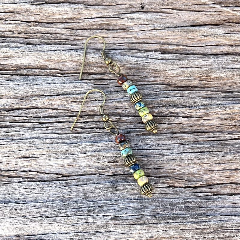 Rustic Earrings - Etsy