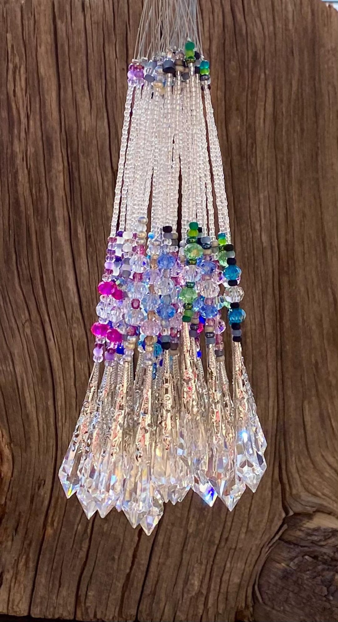 Egyptian Full Lead Crystal Prism Sun Catcher Rear View Mirror Car Charm ...