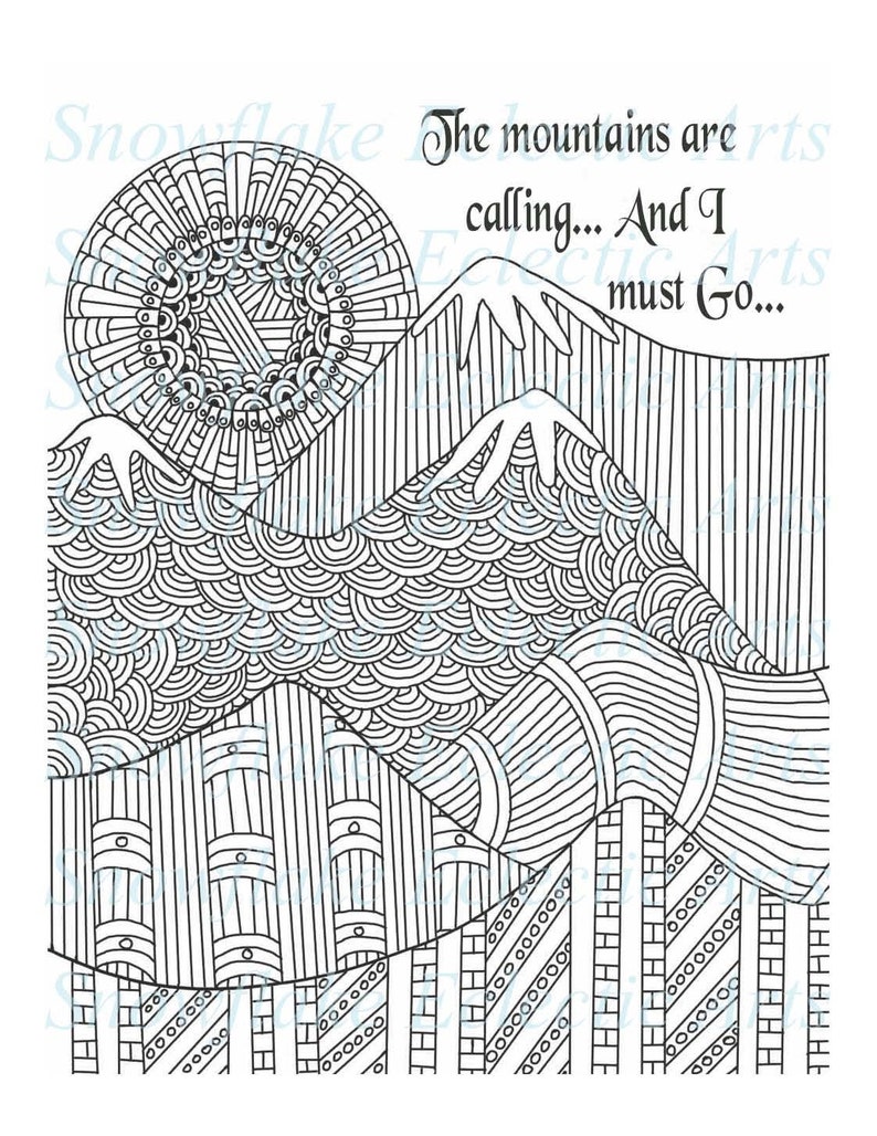 DIY COLORING Page Instant PDF Digital Download Printable Coloring Page ...