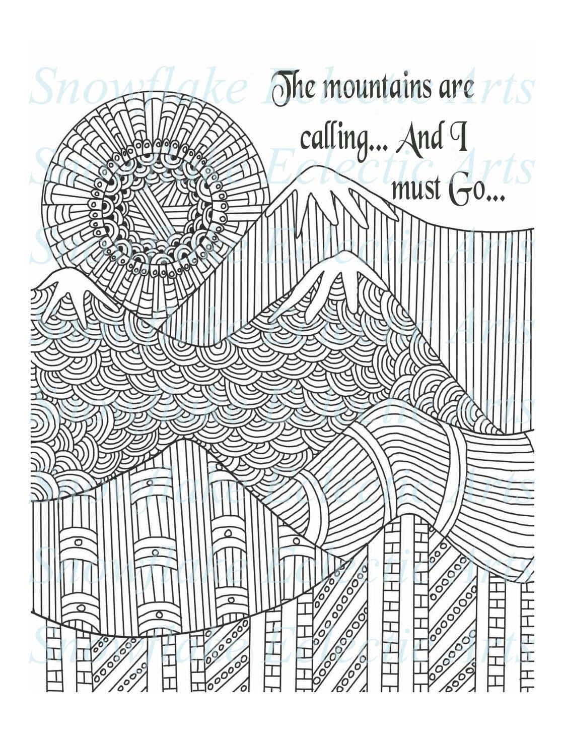 DIY COLORING Page Instant PDF Digital Download Printable Coloring Page ...