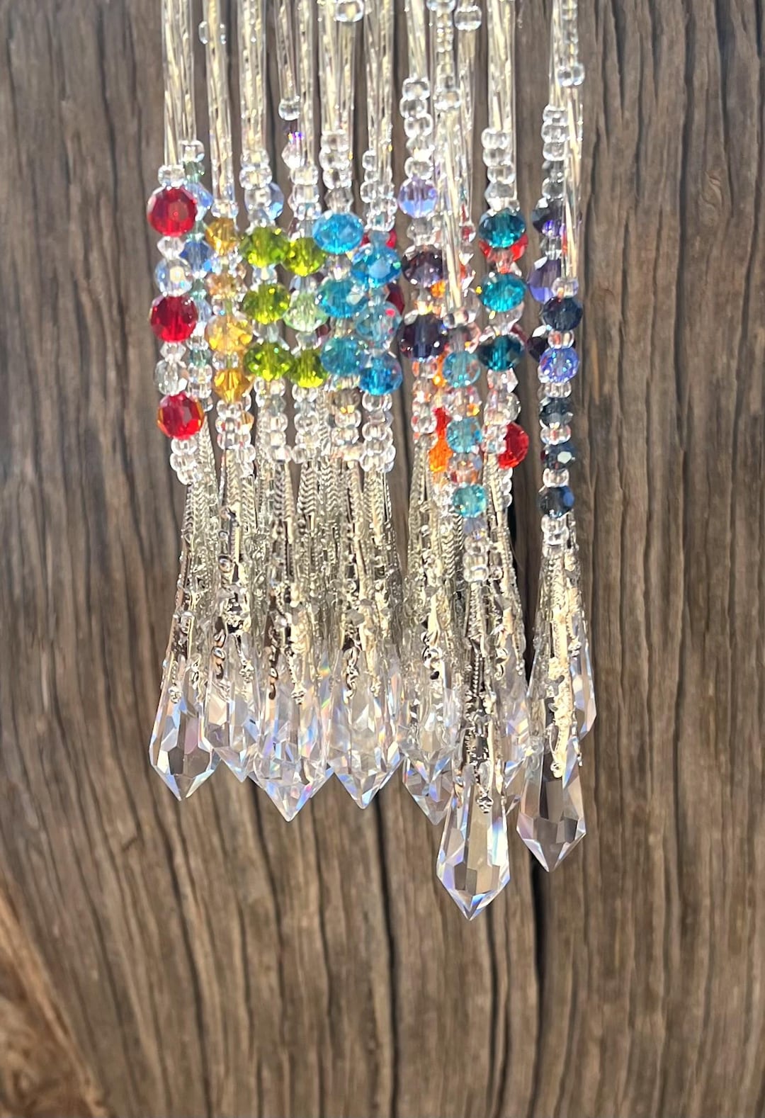 Egyptian Full Lead Crystal Prism Sun Catcher Rear View Mirror Car Charm ...