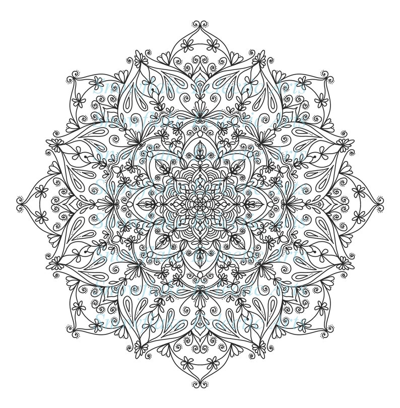 2020 Mandala Coloring Page Bundle C Includes 7 Pages Instant Etsy