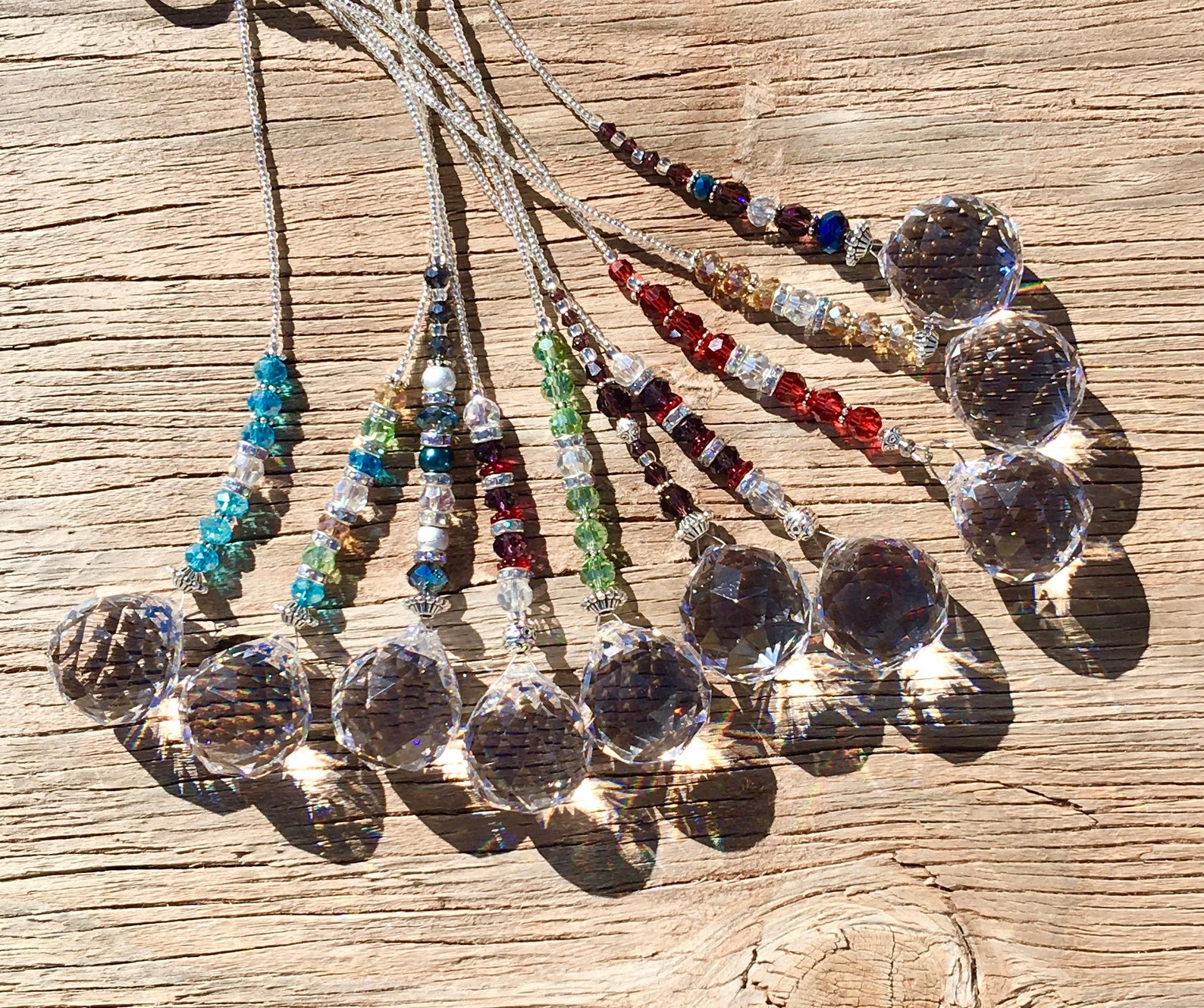 Crystal Prism Rainbow Suncatcher Brilliant 30mm Faceted Full | Etsy