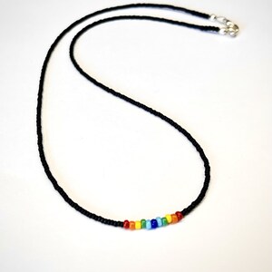 Teeny Tiny Seed Bead Minimalist Style Necklace Beaded Layering Necklace ...