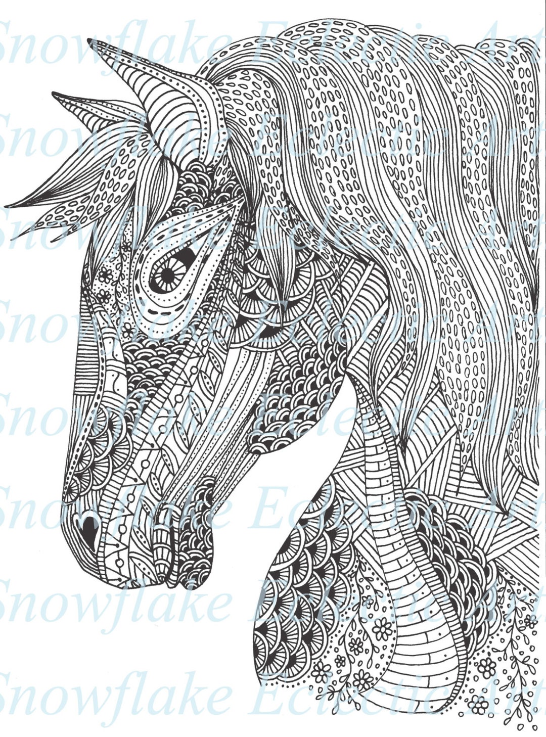 DIY COLORING Page - Instant PDF Digital Download - Printable Coloring ...