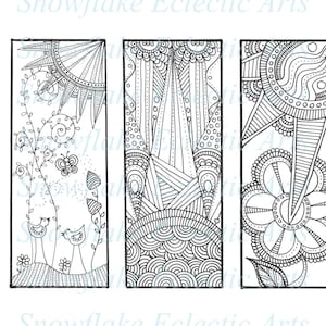 DIY BOOKMARKS - Instant PDF Digital Download - Printable Coloring Page ...