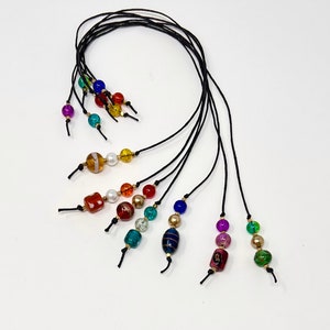 Assorted Beaded Bookthongs String Bookmarks Bookworm Gift Book Lover ...