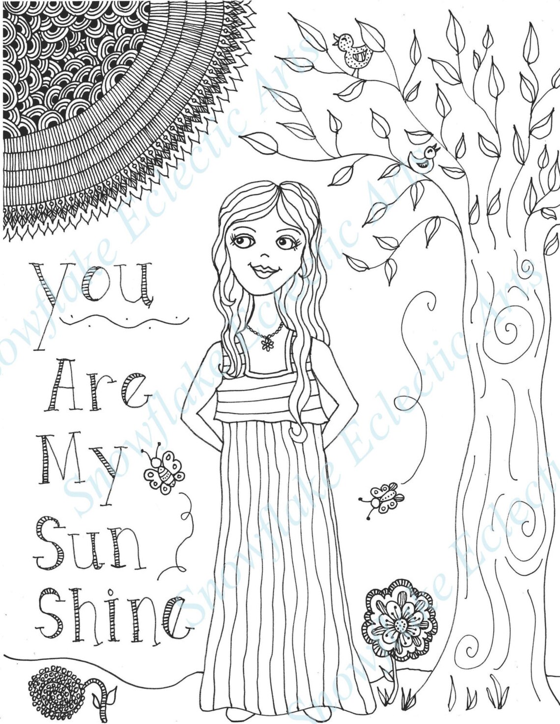 DIY COLORING Page Instant PDF Digital Download Printable - Etsy