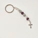 Handcrafted Swarovski & Czech Crystal Glass Pearls Keychain Christian ...