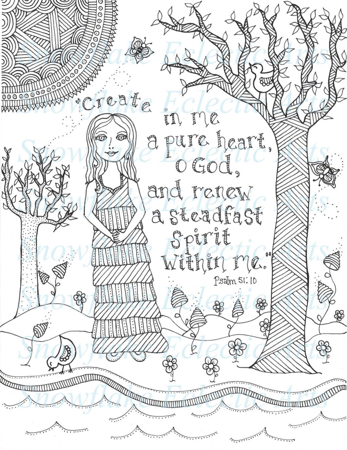 DIY COLORING Page Instant PDF Digital Download Printable - Etsy