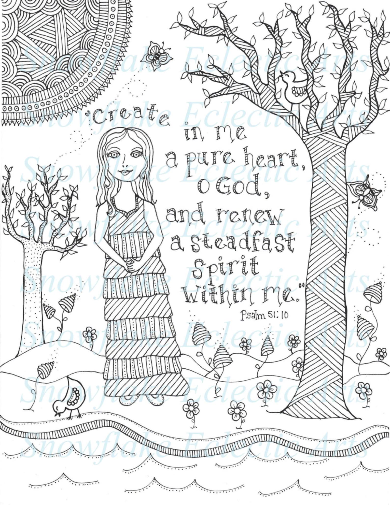 DIY COLORING Page Instant PDF Digital Download Printable - Etsy