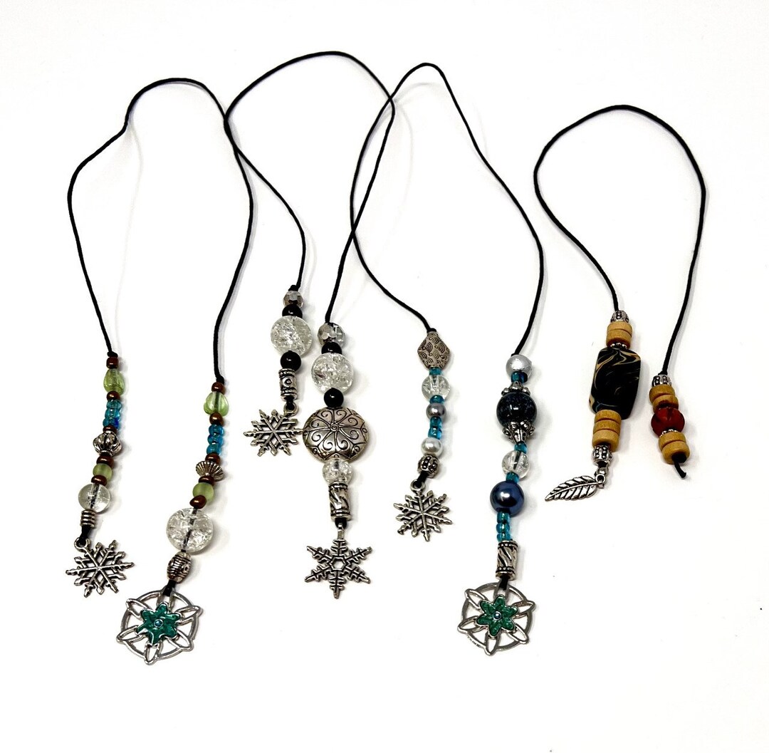 Assorted Beaded Bookthongs Bookmarks Bookworm Gift Book Lover Teacher ...