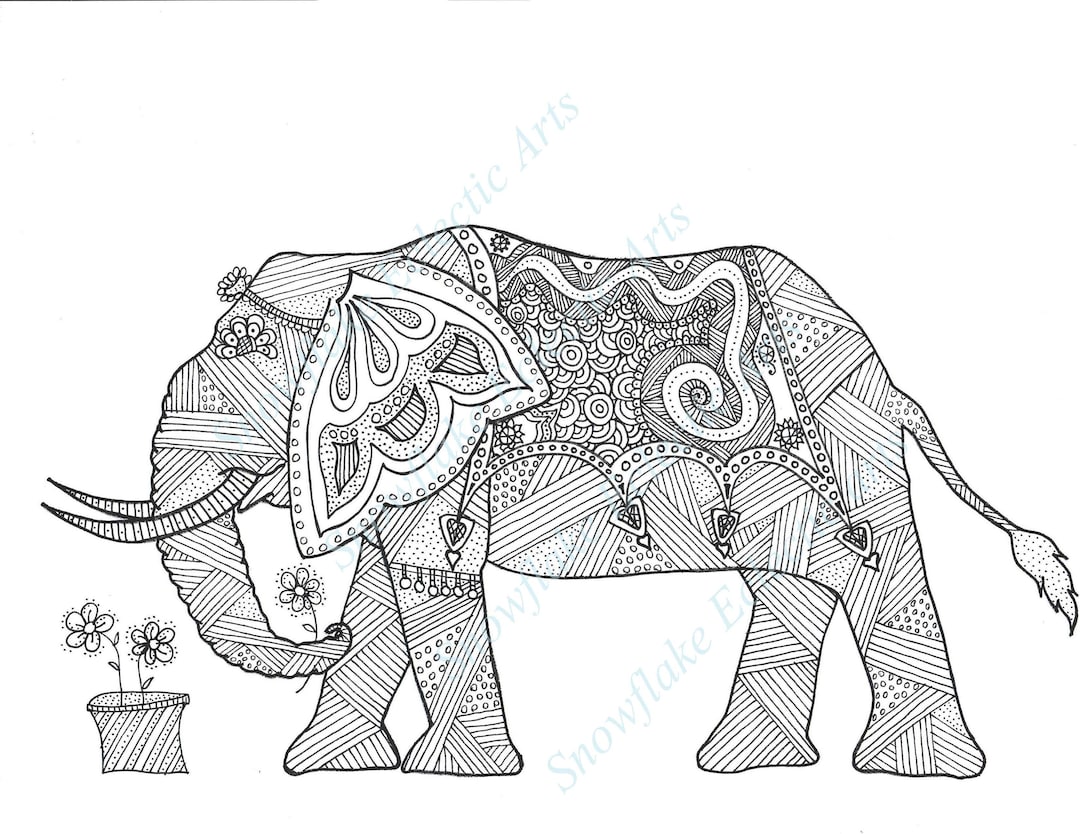 DIY COLORING Page - Instant PDF Digital Download - Printable Coloring ...