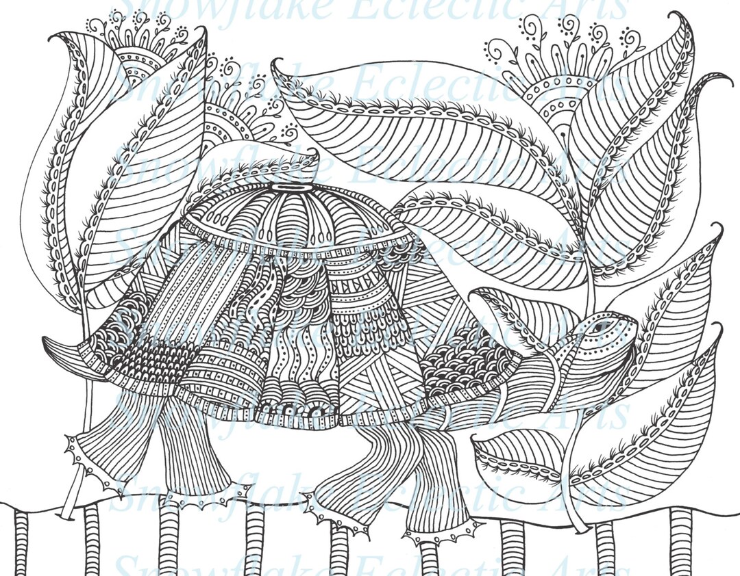 DIY COLORING Page - Instant PDF Digital Download - Printable Coloring ...