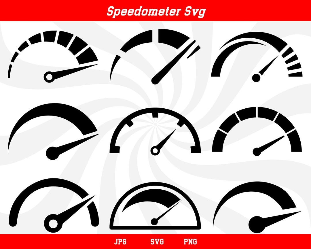 Speedometer Svg, Speedometer Cricut, Speed Silhouette, Speedmeter Svg ...