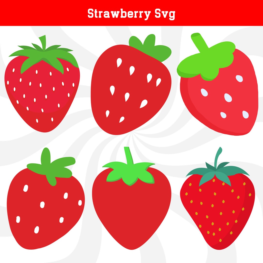Strawberry Svg, Strawberry Cut File, Strawberry Clipart, Strawberry ...