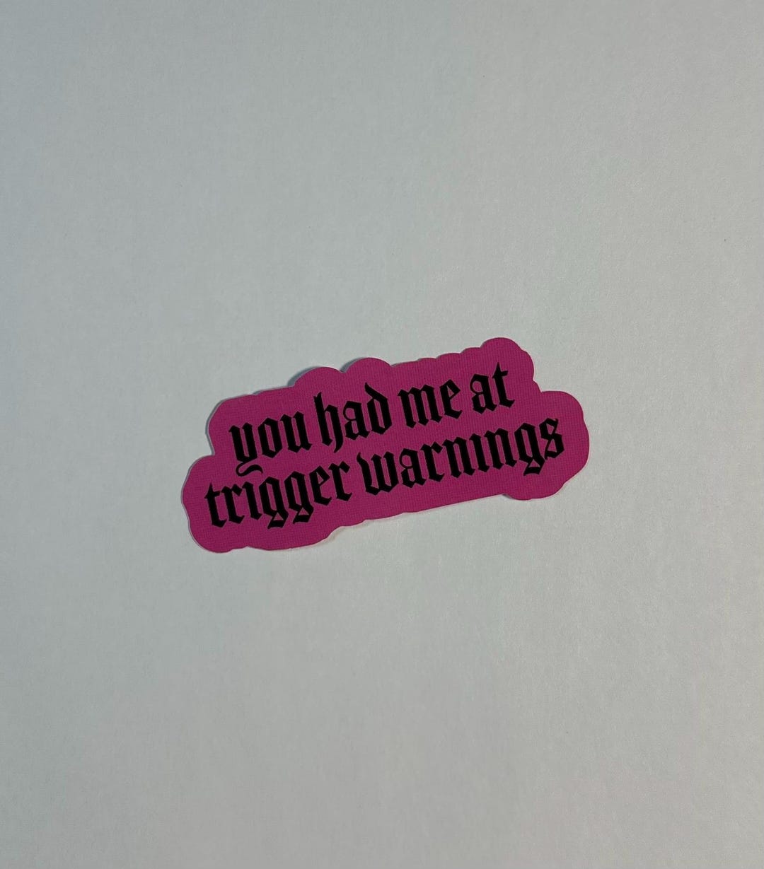 Trigger Warning Sticker - Etsy