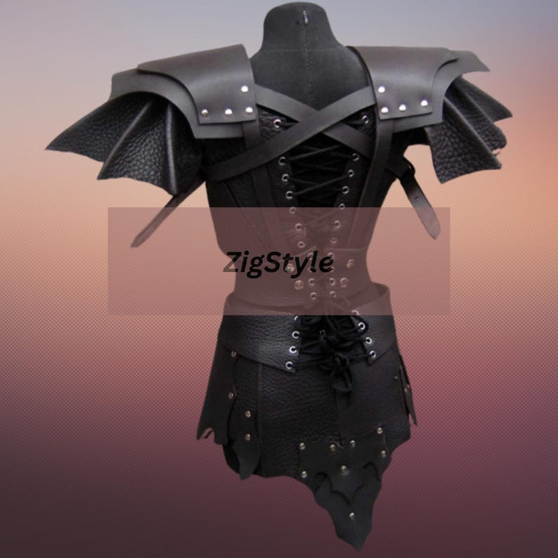 Genuine NAPA Textured Leather Woman Medieval Armor Re-enactment LARP ...