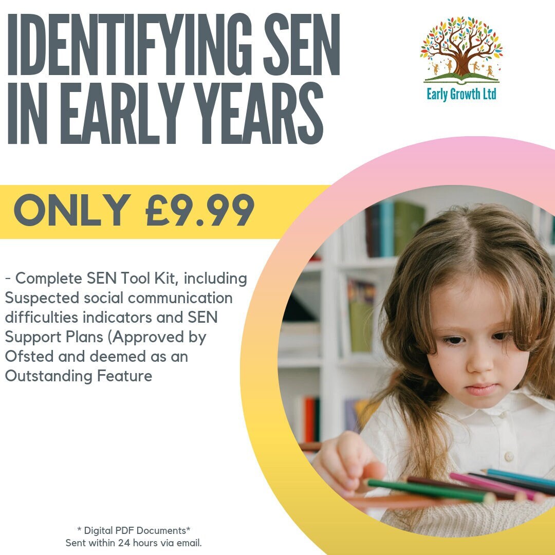 Identifying SEN in Early Years - Digital Download - Etsy