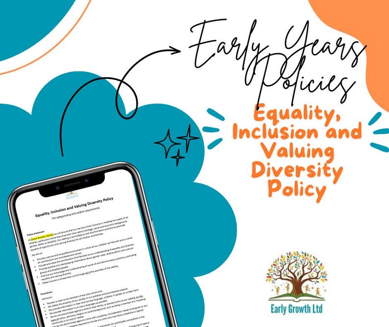 Early Years - Equality and Inclusion Policy/ Nursery/ Preschool/ Early ...