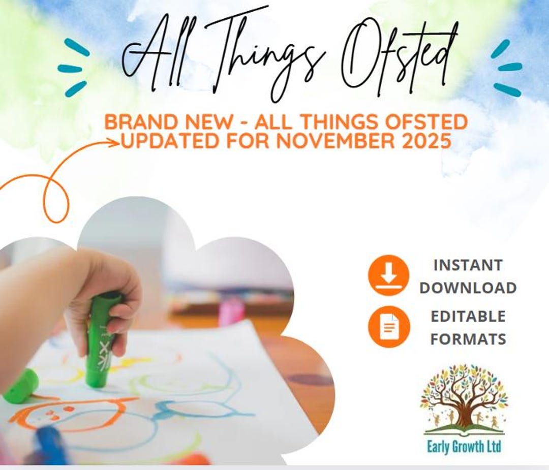 All Things Ofsted - Outstanding and Exceptional Early Years – Editable ...